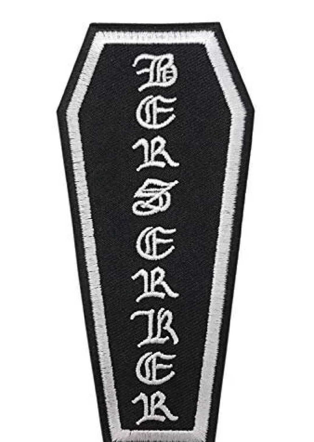 BLS Berserker Embroidered Patch - Coffin Shaped Iron On - Etsy