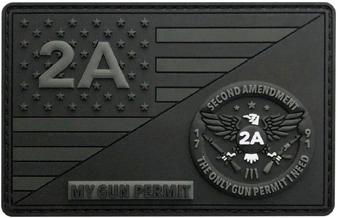 2A Second Amendment PVC Patch (3.0 X 2.0 Inch) - Etsy