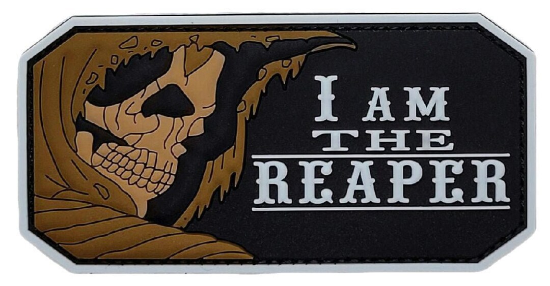 I Am the Reaper Morale Patch [3.5 X 1.75 - PVC Rubber-“hook Brand ...