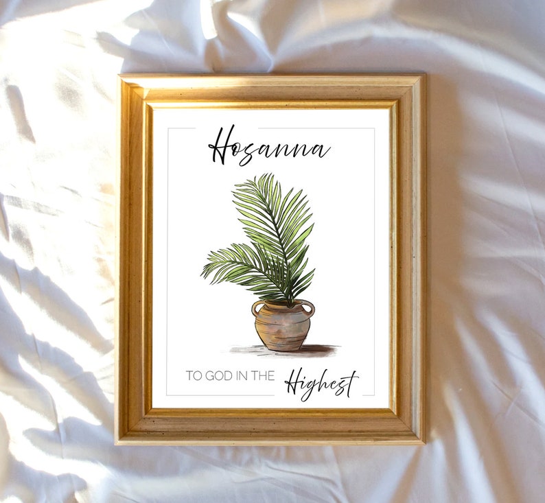Printable Hosanna to God in the Highest Sign | Digital Download Art ...