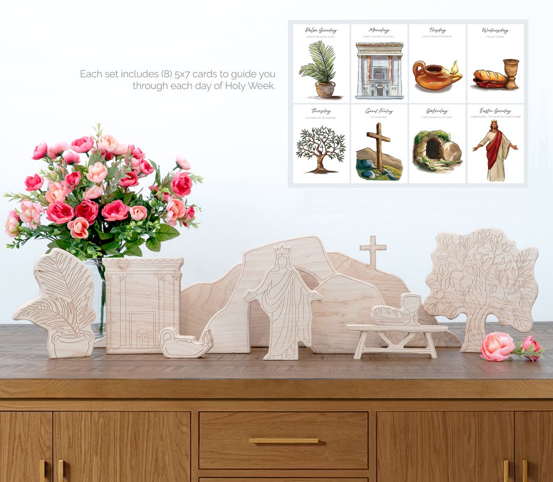 Easter Holy Week Nativity With Study Cards | Holy Week Countdown ...
