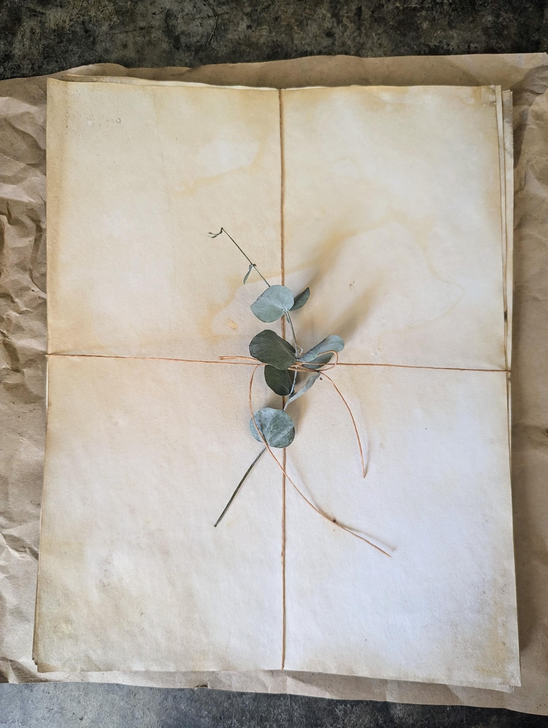 Tea Dyed Paper for Bookmaking and Scrapbooking - Etsy