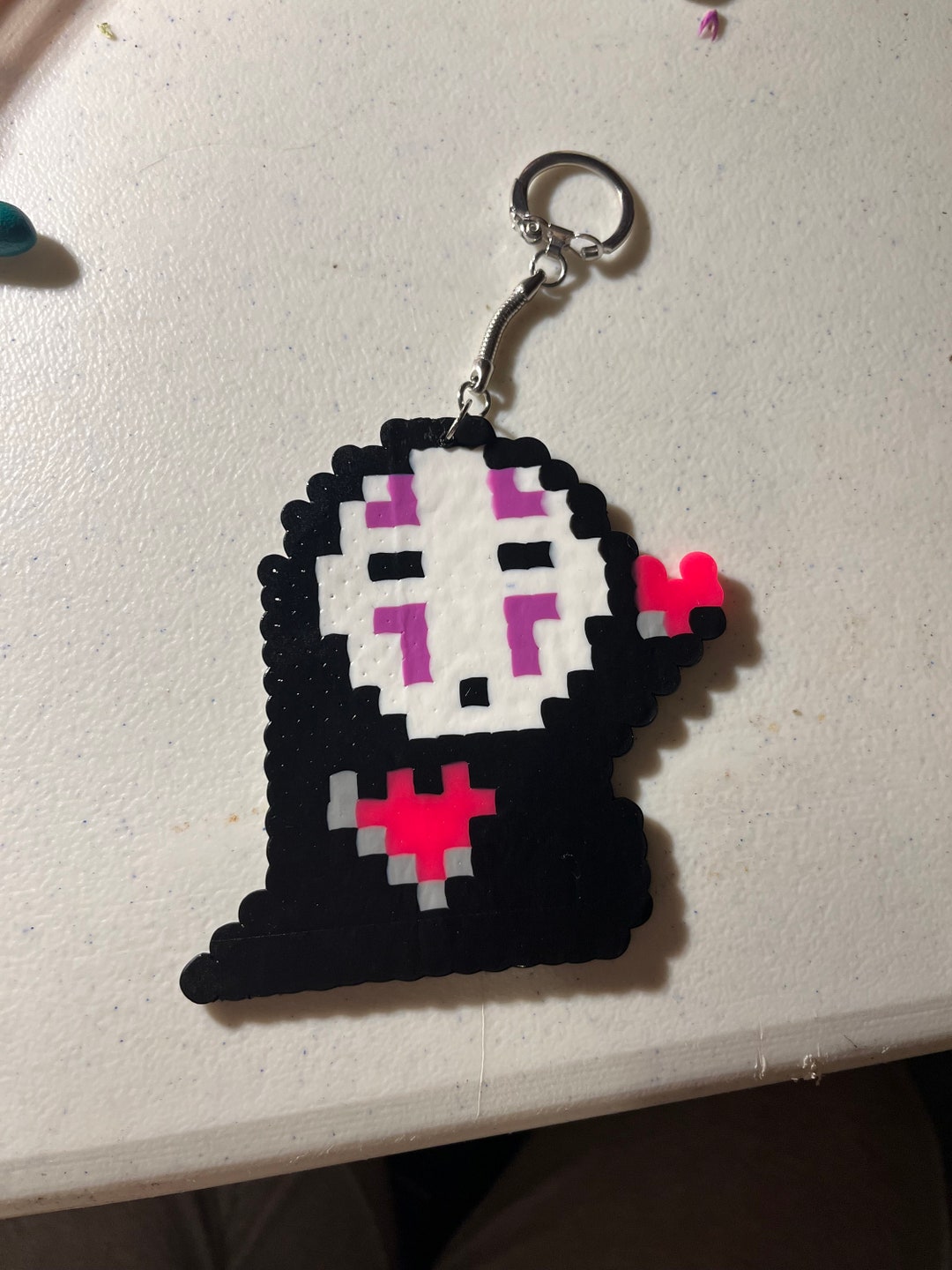 Anime Inspired Perler Keychain - Etsy