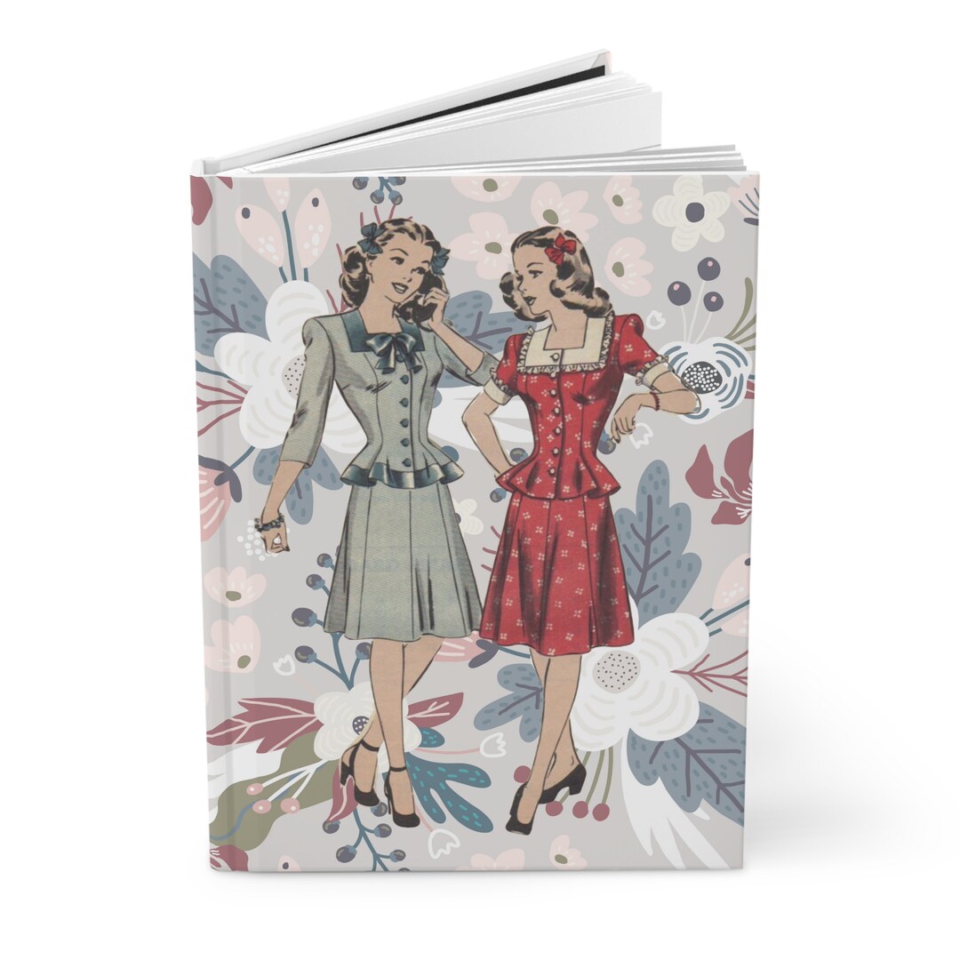 Vintage Hardcover Journal: 1940s Fashion Design Daily Diary - Etsy