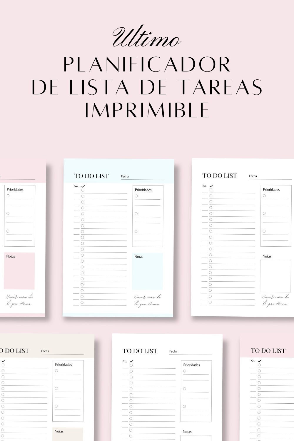 Printable to Do List, Simple to Do List Template, Productivity Planner ...