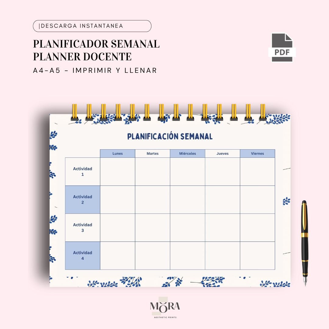 Planner for Teachers 2024 Floral, Digital Teacher Planner, Teacher ...