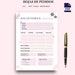 Printable Order Sheets in Spanish for Small Business Keep Track of Your ...