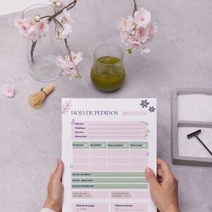 Printable Order Sheets in Spanish for Small Business Keep Track of Your ...