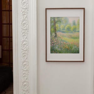 Monet Style Painting of a Floral Forest Clearing Frameless Wall Art - Etsy