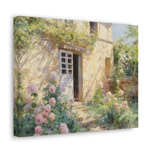 Monet Style Painting of a Baby Blue Door Frameless Wall Art - Etsy