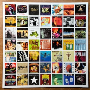 1990s Grunge & Rock Best Albums Collage Poster - Beautiful High Quality ...