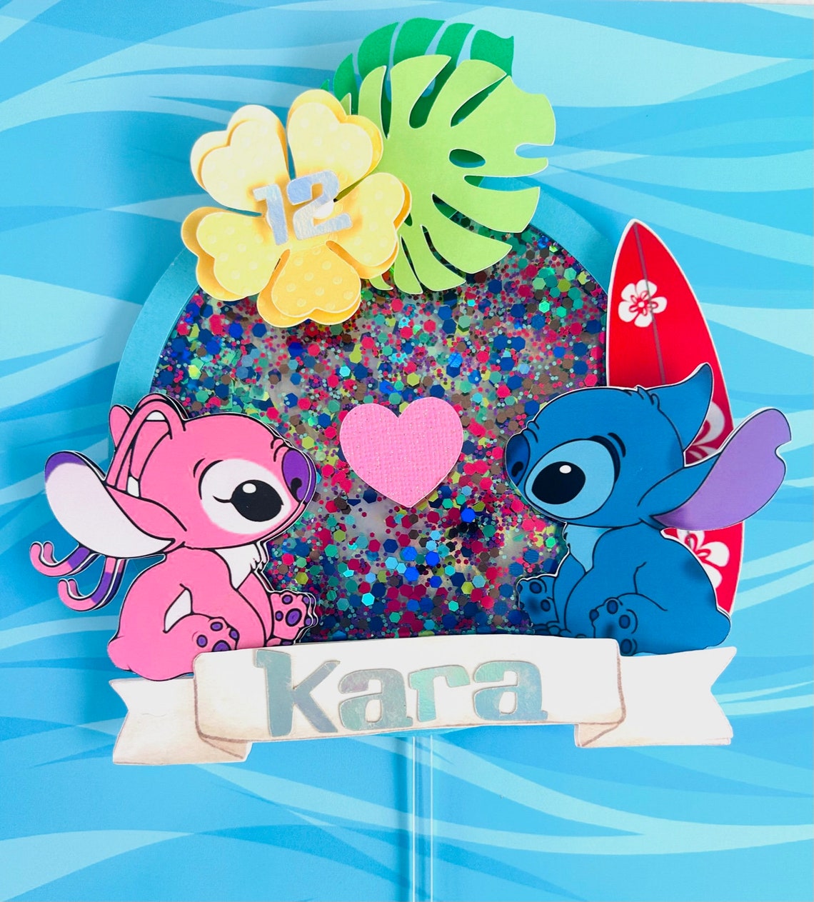 Lilo and Stitch Cake Topper, Stitch Cake Topper, Lilo and Stitch Shaker ...