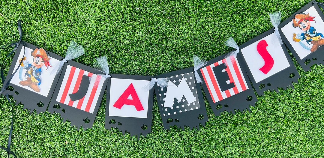 Pirate Mickey Name Banner, Pirate Mickey Banner , Pirate Mickey Banner ...