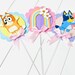 Bluey Centerpiece Sticks, Bluey Decor , Bluey Table Sticks, Bluey Party ...