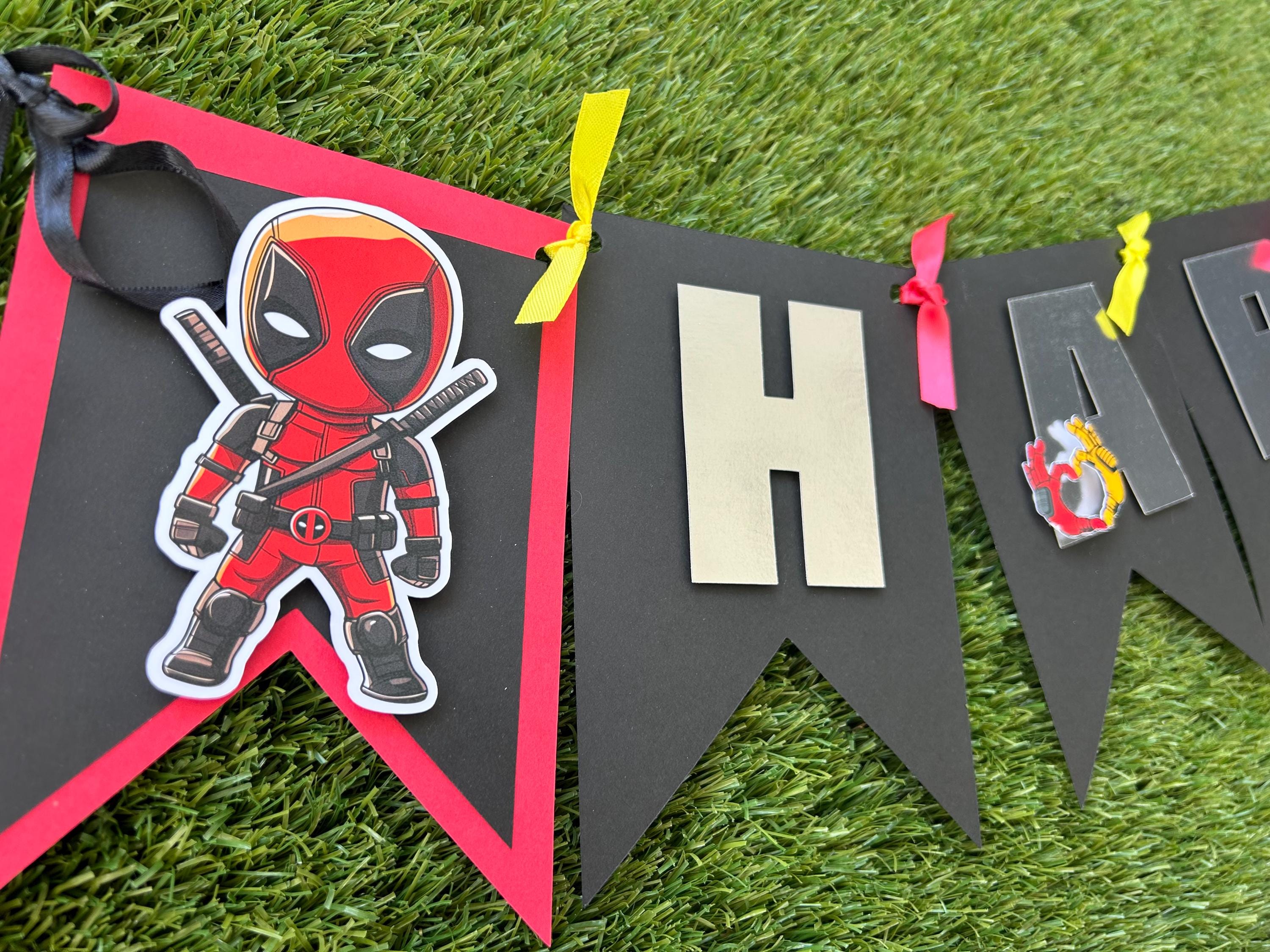 Deadpool Birthday Banner, Deadpool Banner, Wolverine Birthday Banner ...