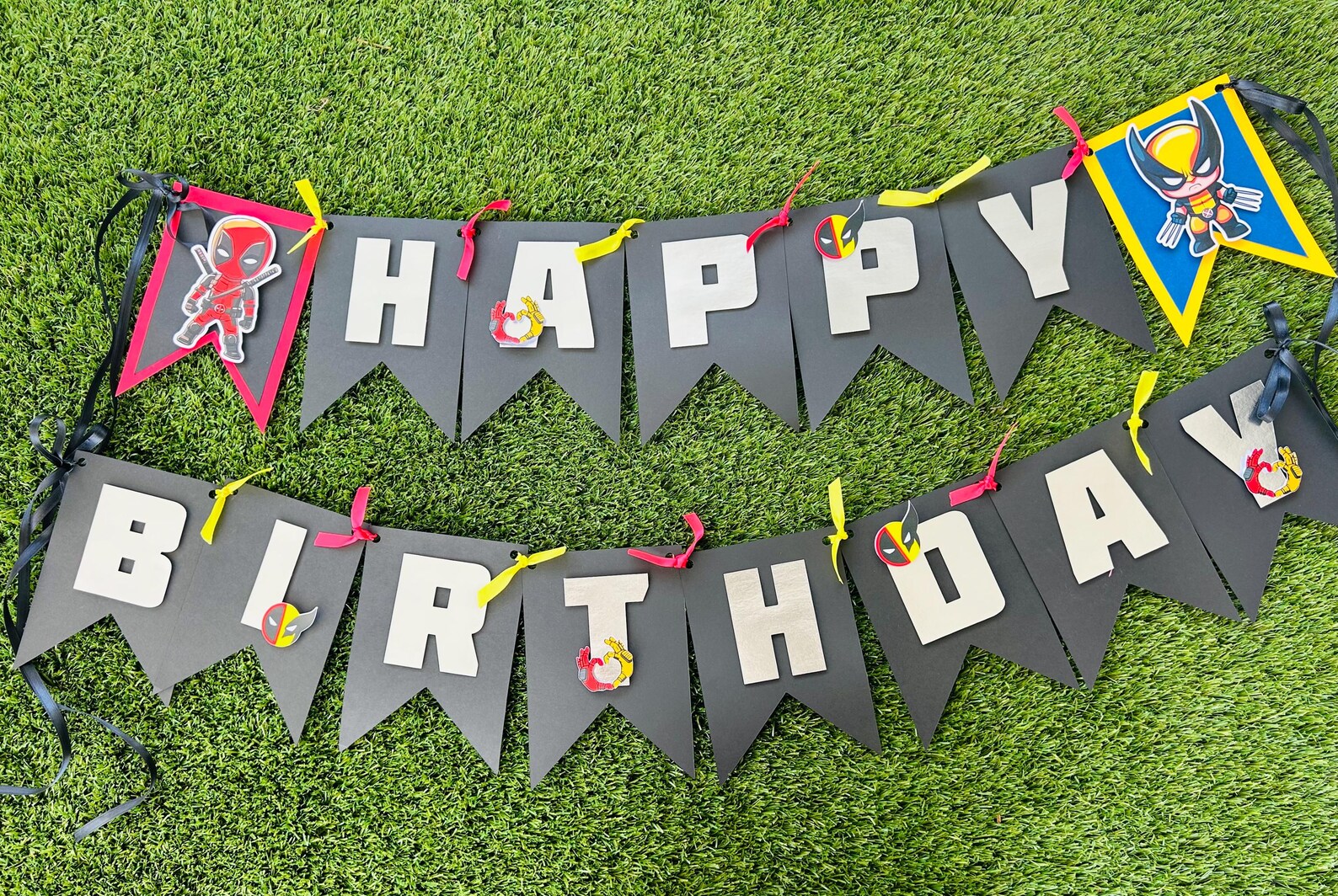 Deadpool Birthday Banner, Deadpool Banner, Wolverine Birthday Banner ...