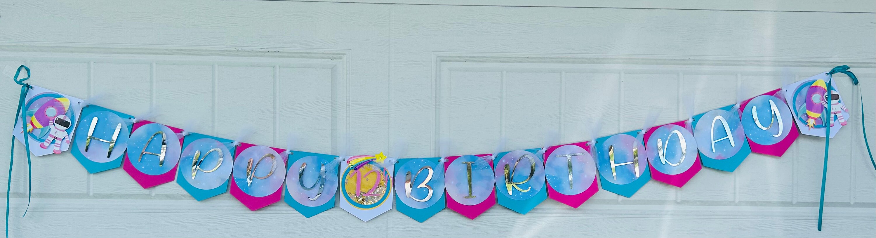 Space Banner, Space Theme Banner, Galaxy Banner, Galaxy Birthday Banner ...