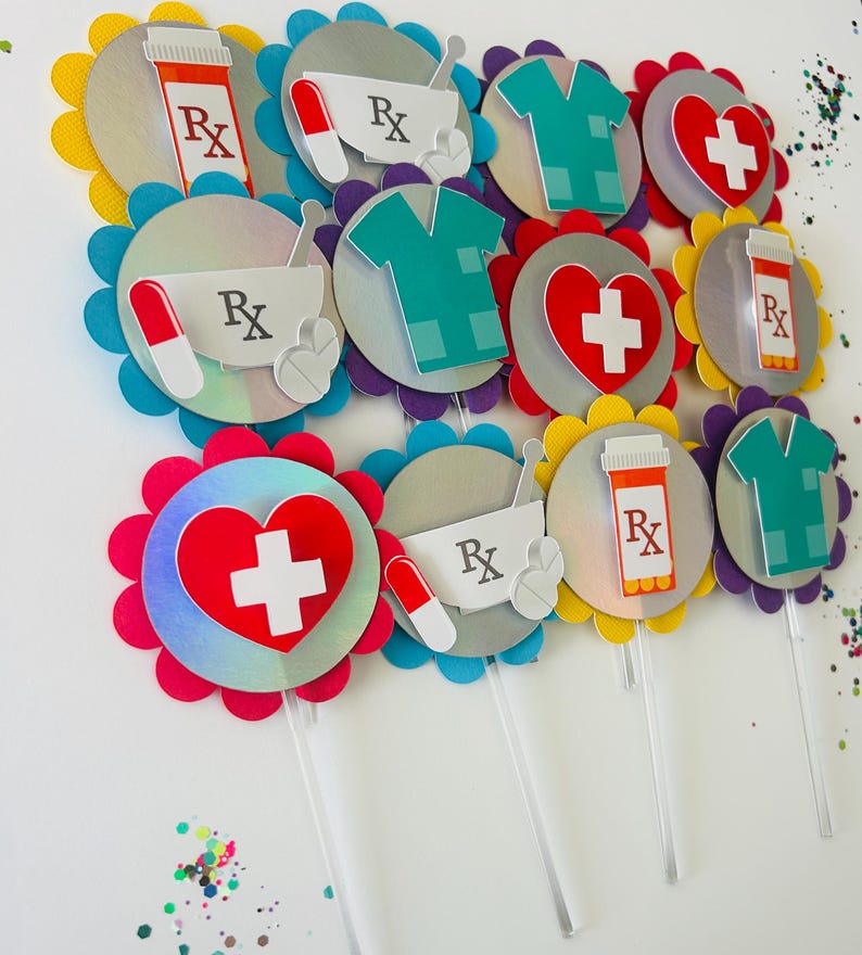 Pharmacy Cupcake Toppers: Pharmacy Week Appreciation, Set of 12 - Etsy