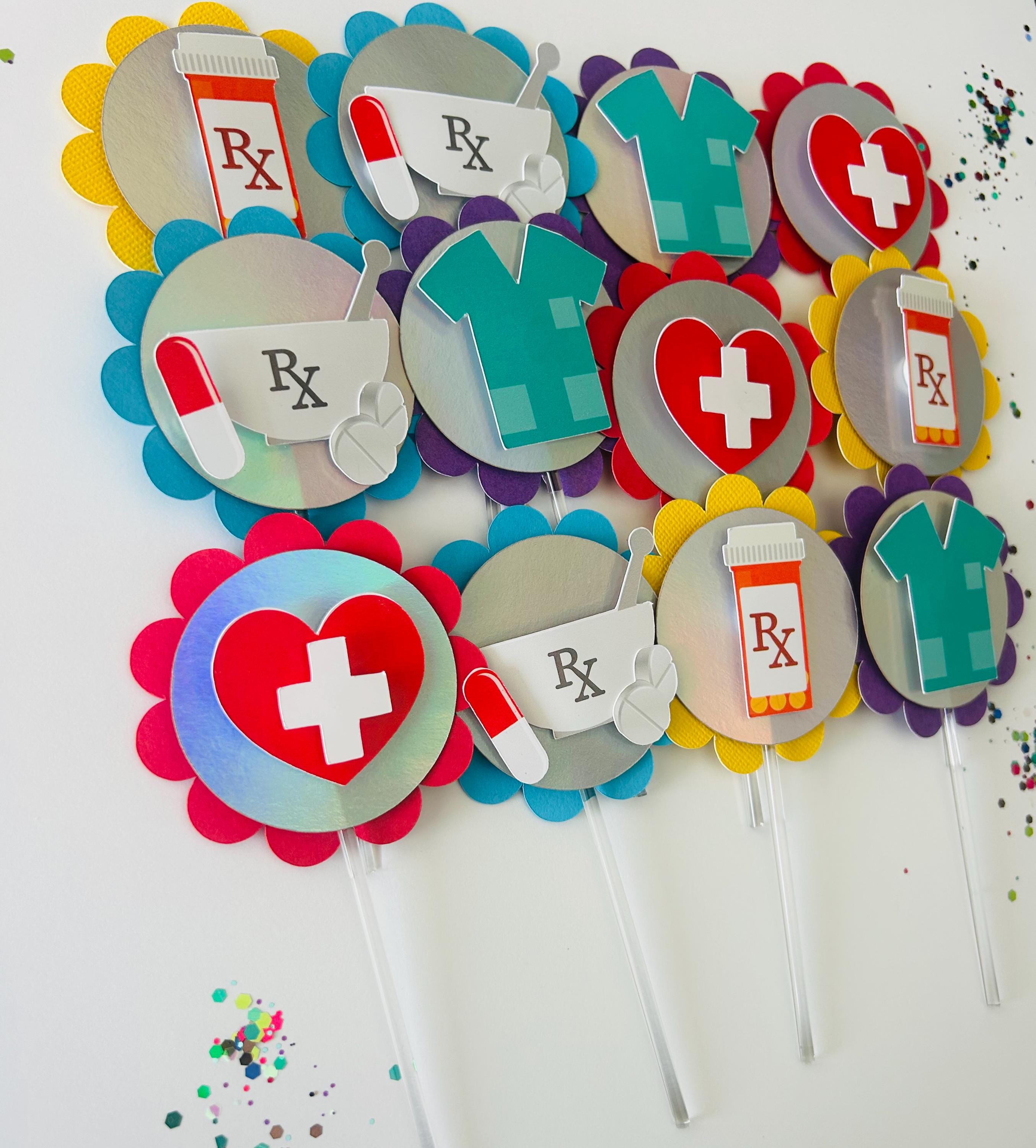 Pharmacy Cupcake Toppers: Pharmacy Week Appreciation, Set of 12 - Etsy