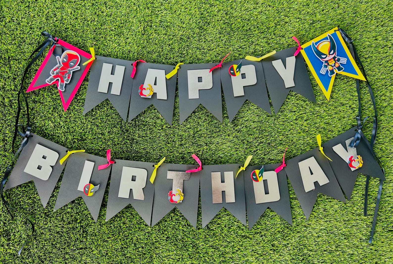 Deadpool Birthday Banner, Deadpool Banner, Wolverine Birthday Banner ...