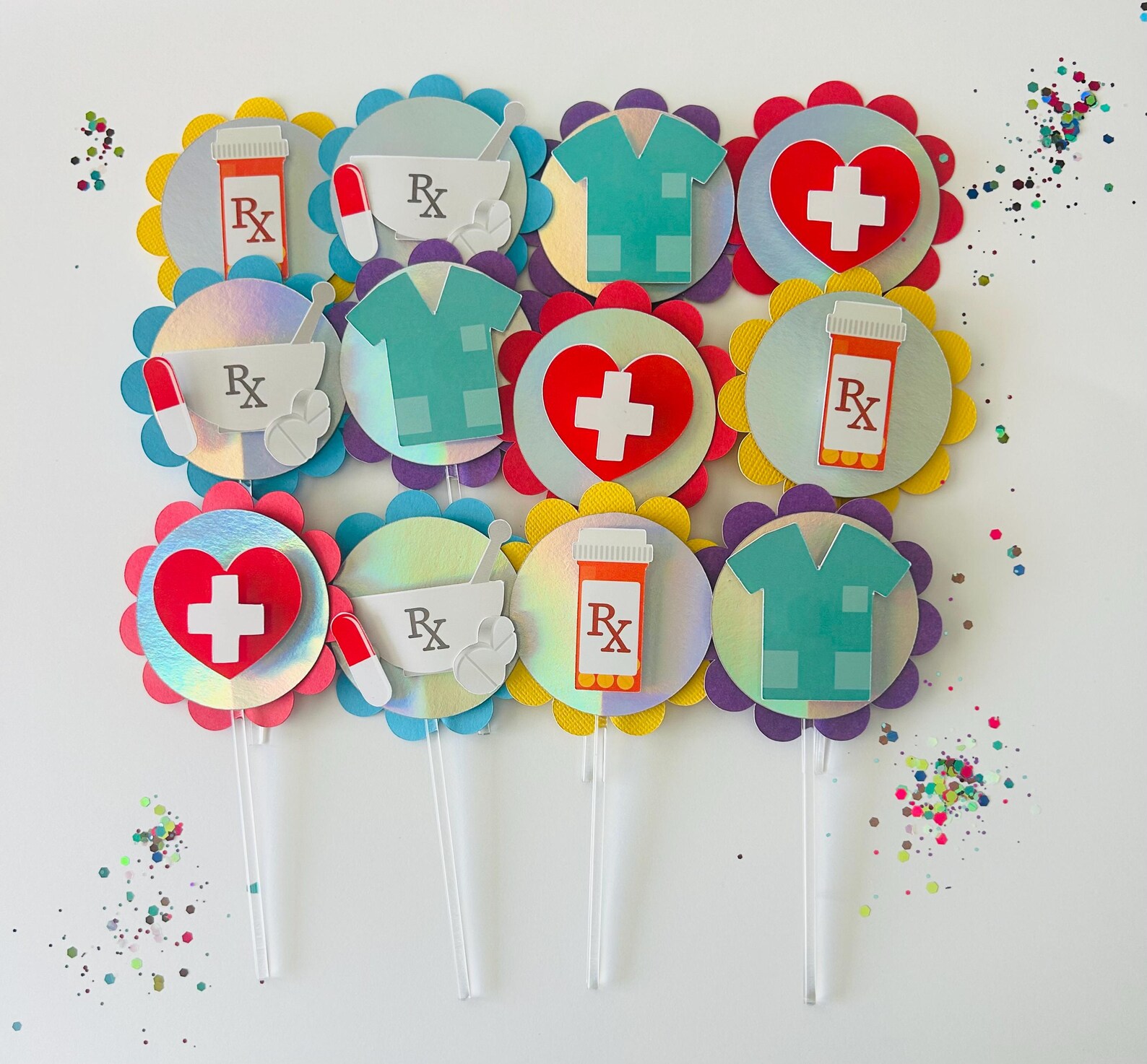 Pharmacy Cupcake Toppers: Pharmacy Week Appreciation, Set of 12 - Etsy