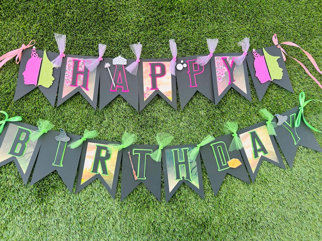 Wicked Birthday Banner, Wicked Banner, Broadway Banner, Broadway ...