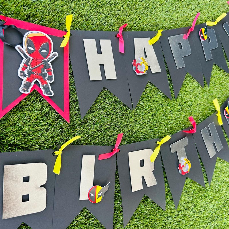 Deadpool Party Supplies - Etsy