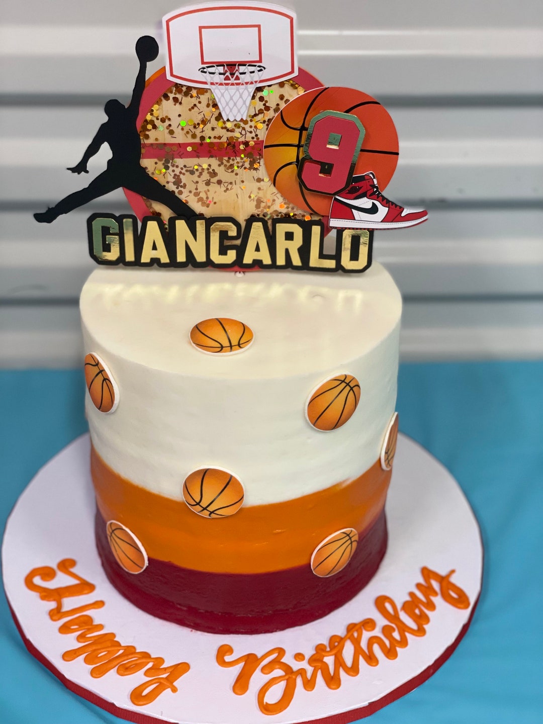 Basketball Cake Topper, Basketball Shaker Topper, Basketball Shaker ...