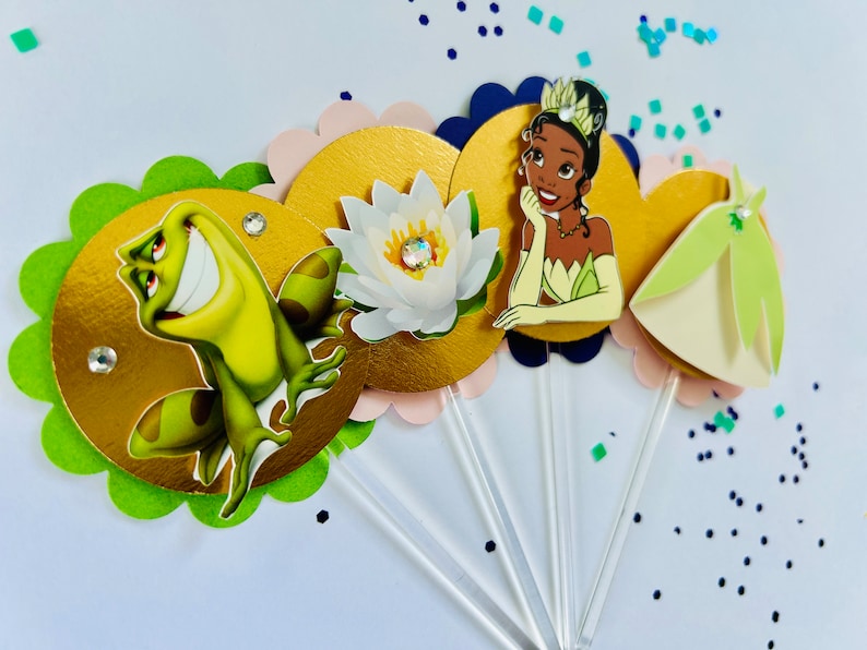 Tiana Cupcake Toppers, Princess Tiana Cupcake Toppers, Tiana Toppers ...