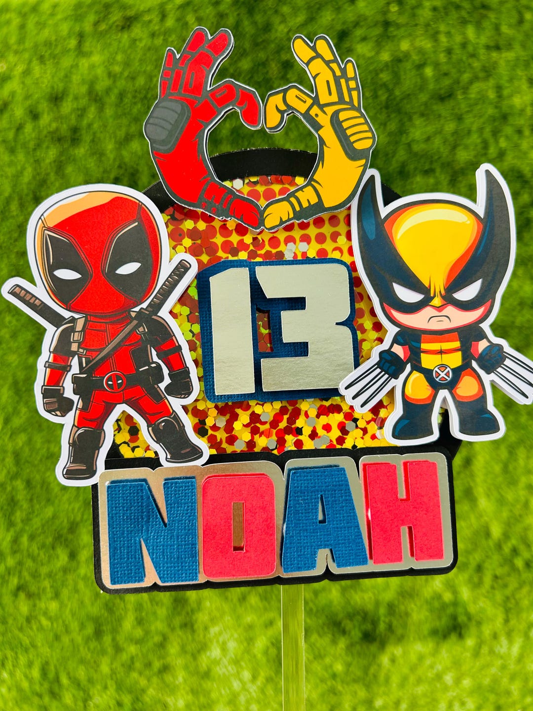 Deadpool Wolverine Cake Topper, Deadpool Cake Topper, Wolverine Cake ...