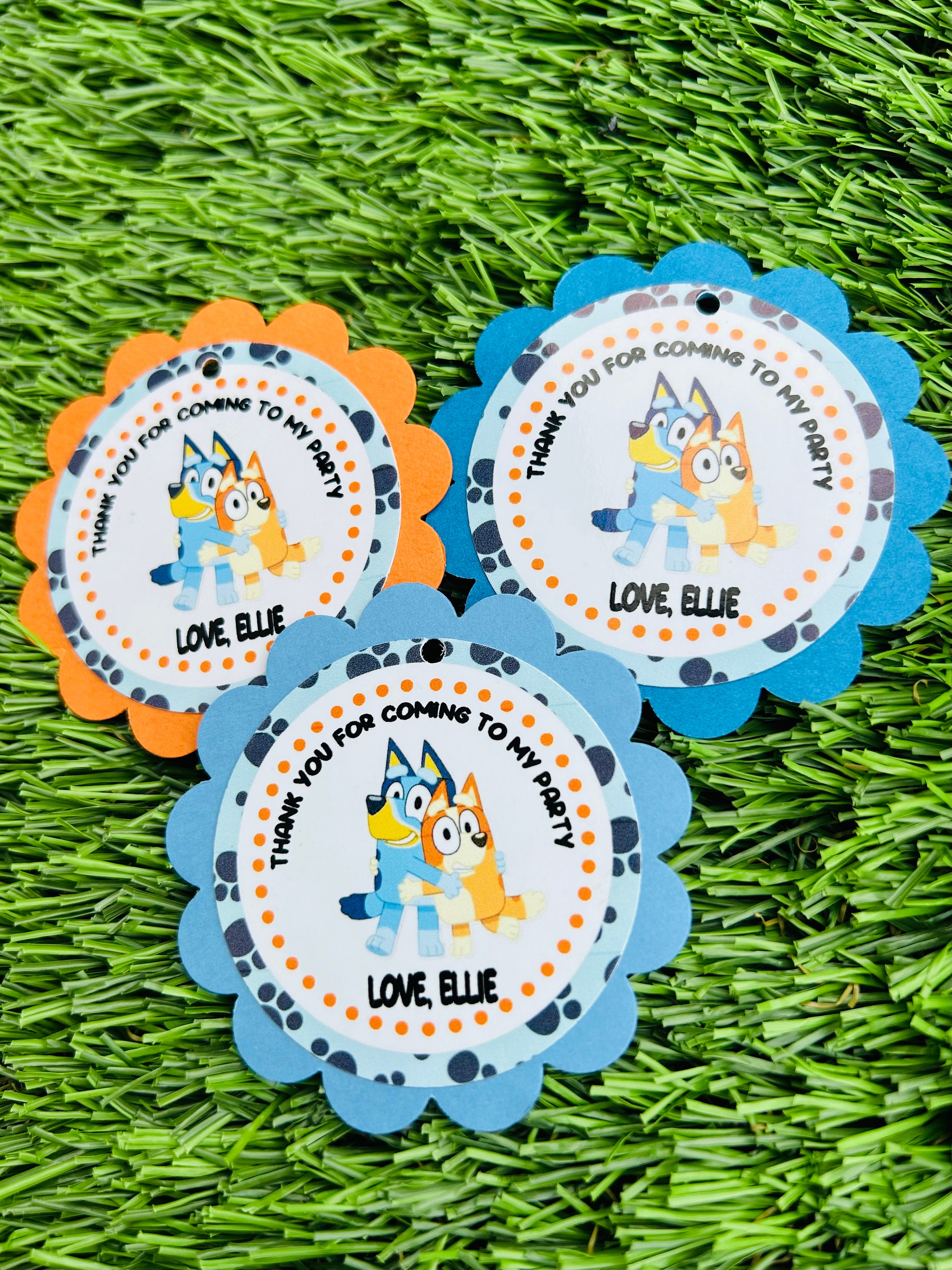 Bluey Tags , Bluey Favor Tags , 12 Tags - Etsy