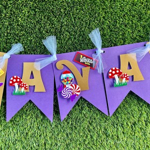 Willy Wonka Name Banner, Willy Wonka Banner, Willy Wonka Party Decor - Etsy