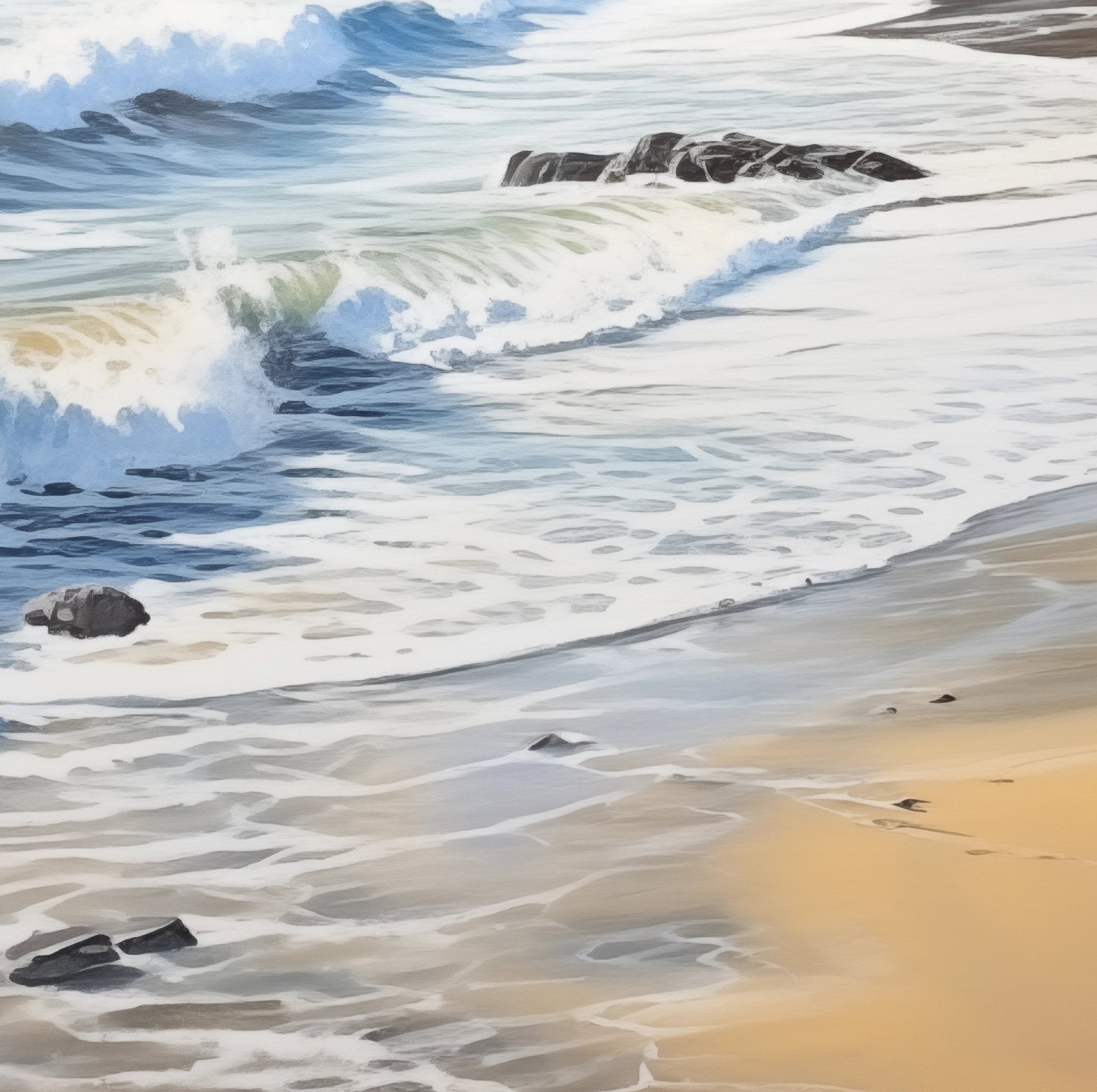 PNW Coastal Scene PRINTABLE Painting Home Decor Digital Downloadable - Etsy