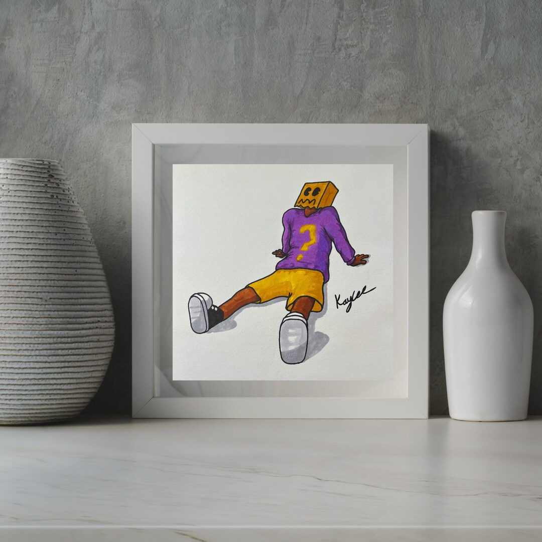 Pop Art Cartoon Character Illustration, Original Contemporary Drawing ...