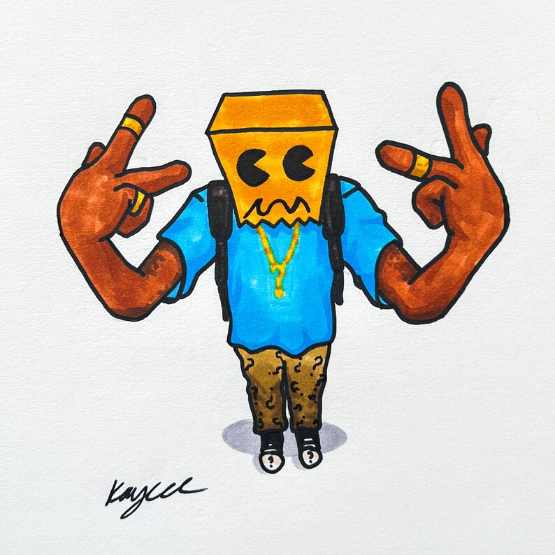 Pop Art Cartoon Figure Poster Toy Character Modern Wall Art Kaws ...