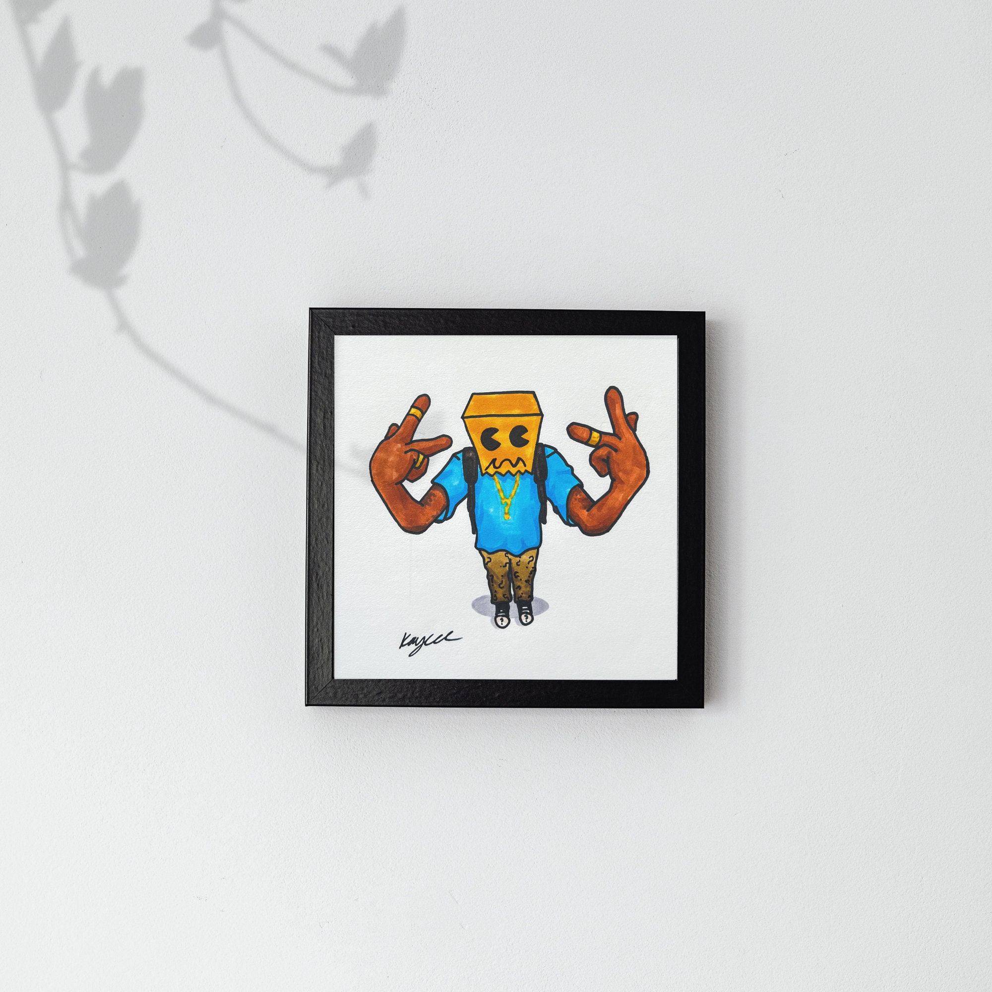 Pop Art Cartoon Figure Poster Toy Character Modern Wall Art Kaws ...