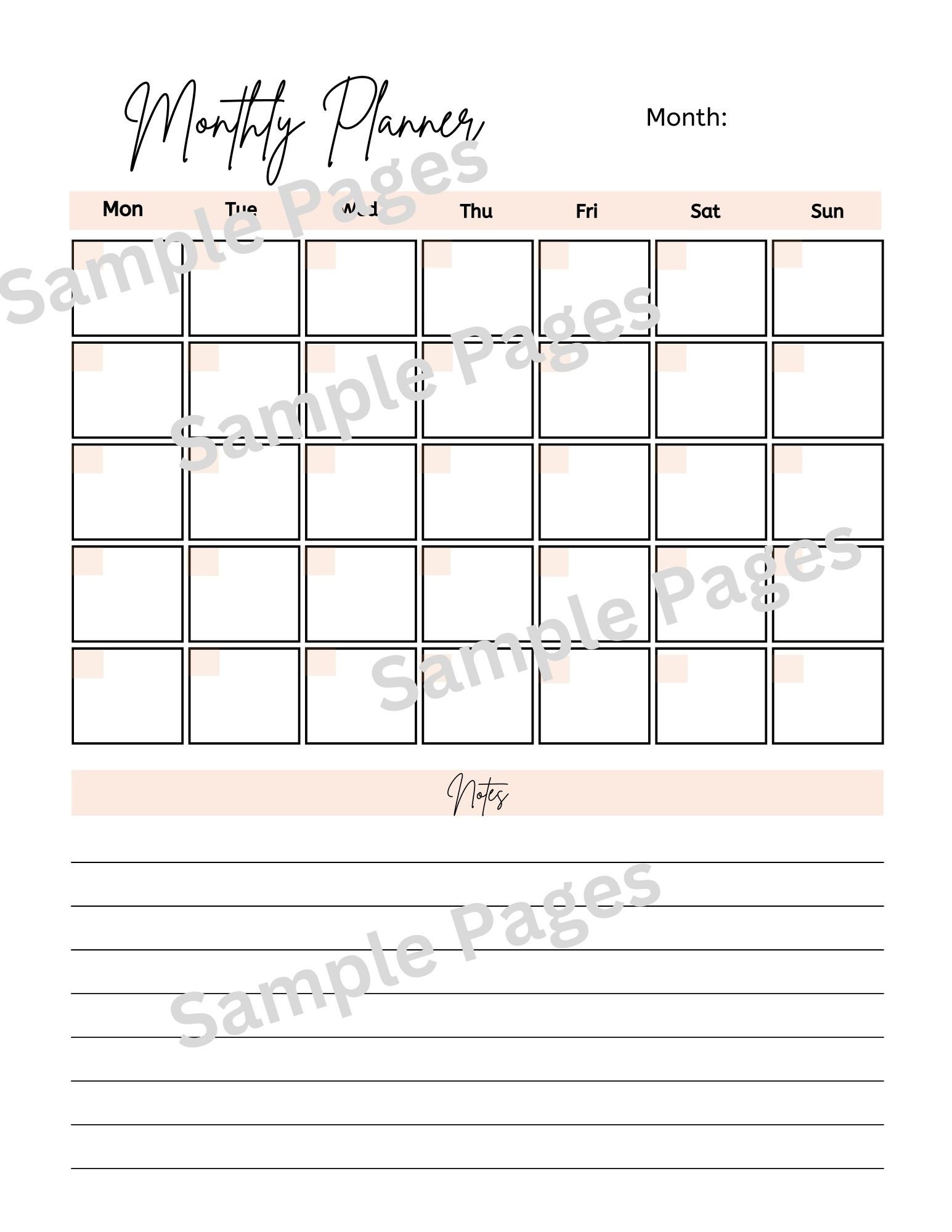 Working Mom Planner Template Canva - Etsy