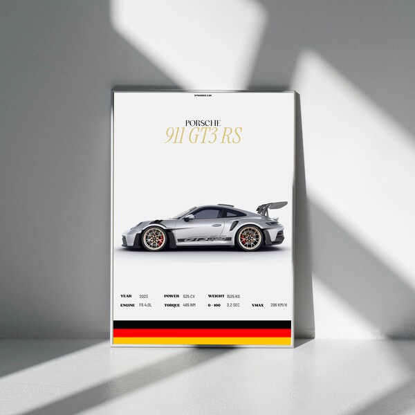 Porsche 911 Gt3 Rs Poster - Etsy