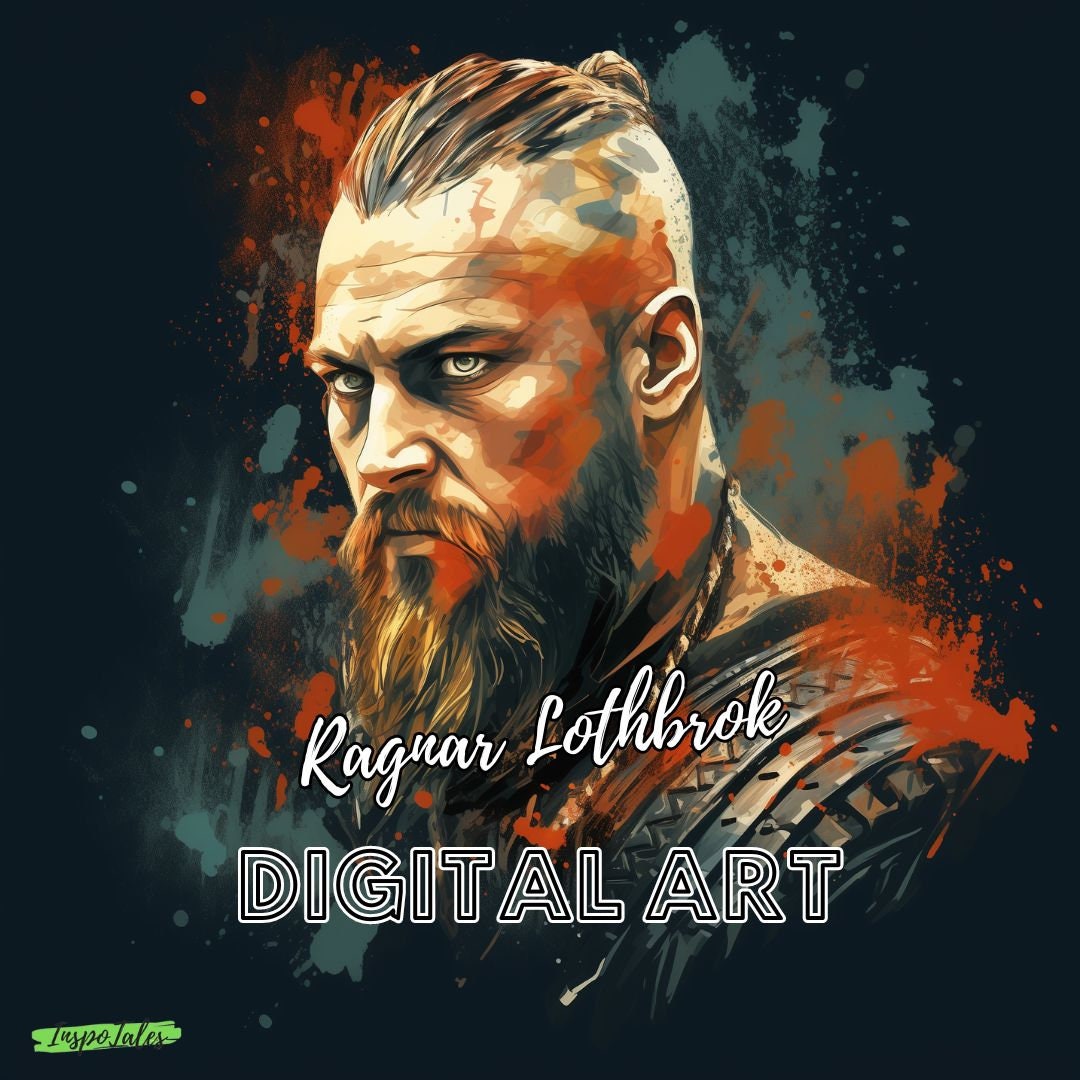 Ragnar Lothbrok: Printable Digital Art, Medieval,history,frame,tshirt ...