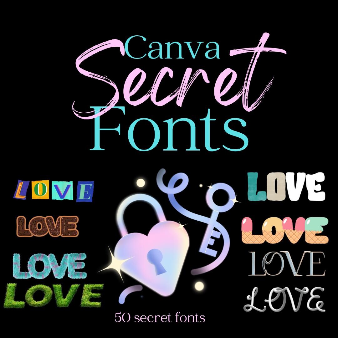 50 Canva Fonts Codes Pack | Easy-to-use Canva Fonta for DIY Design ...