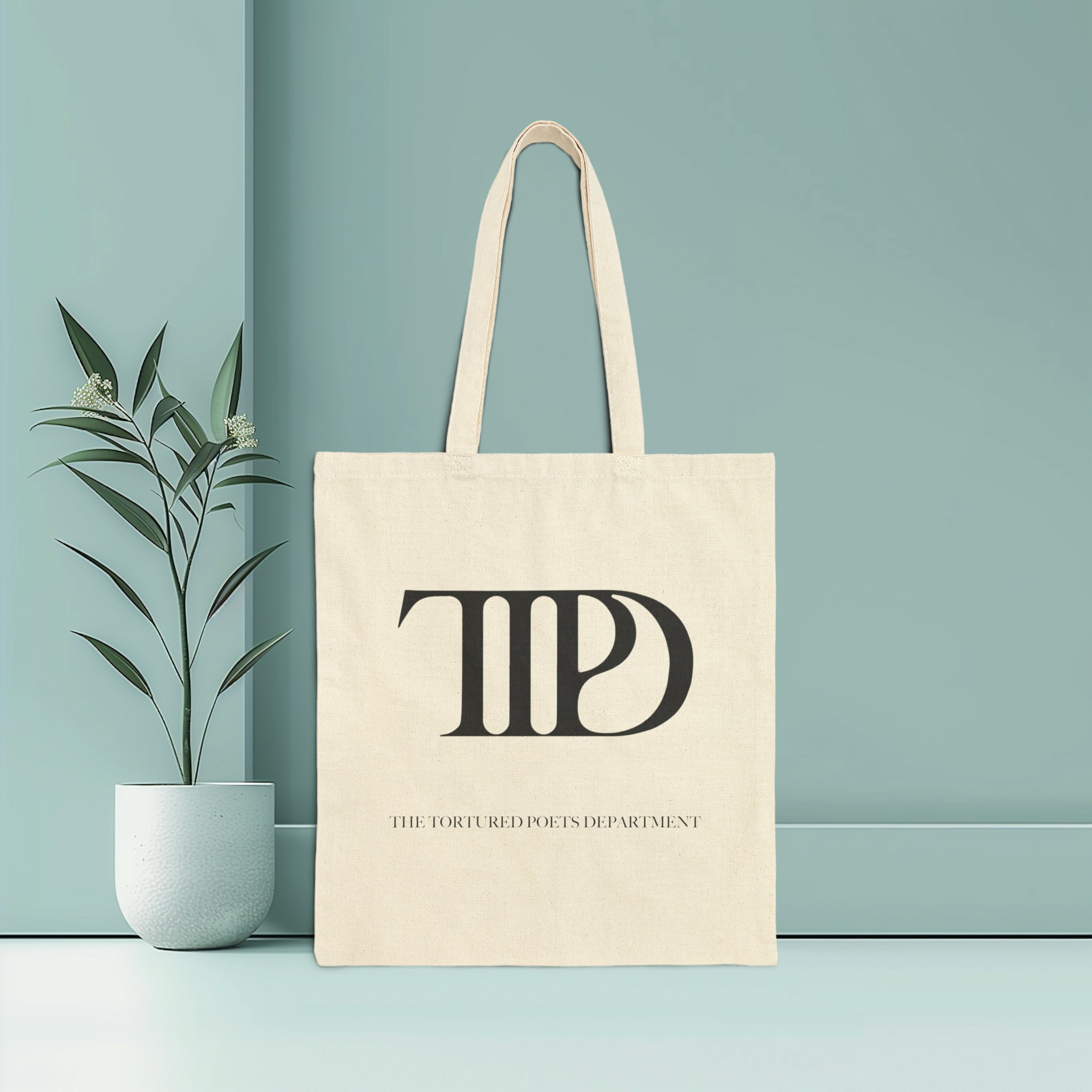 The Tortured Poets Department Cotton Canvas Tote Bag - Literary ...
