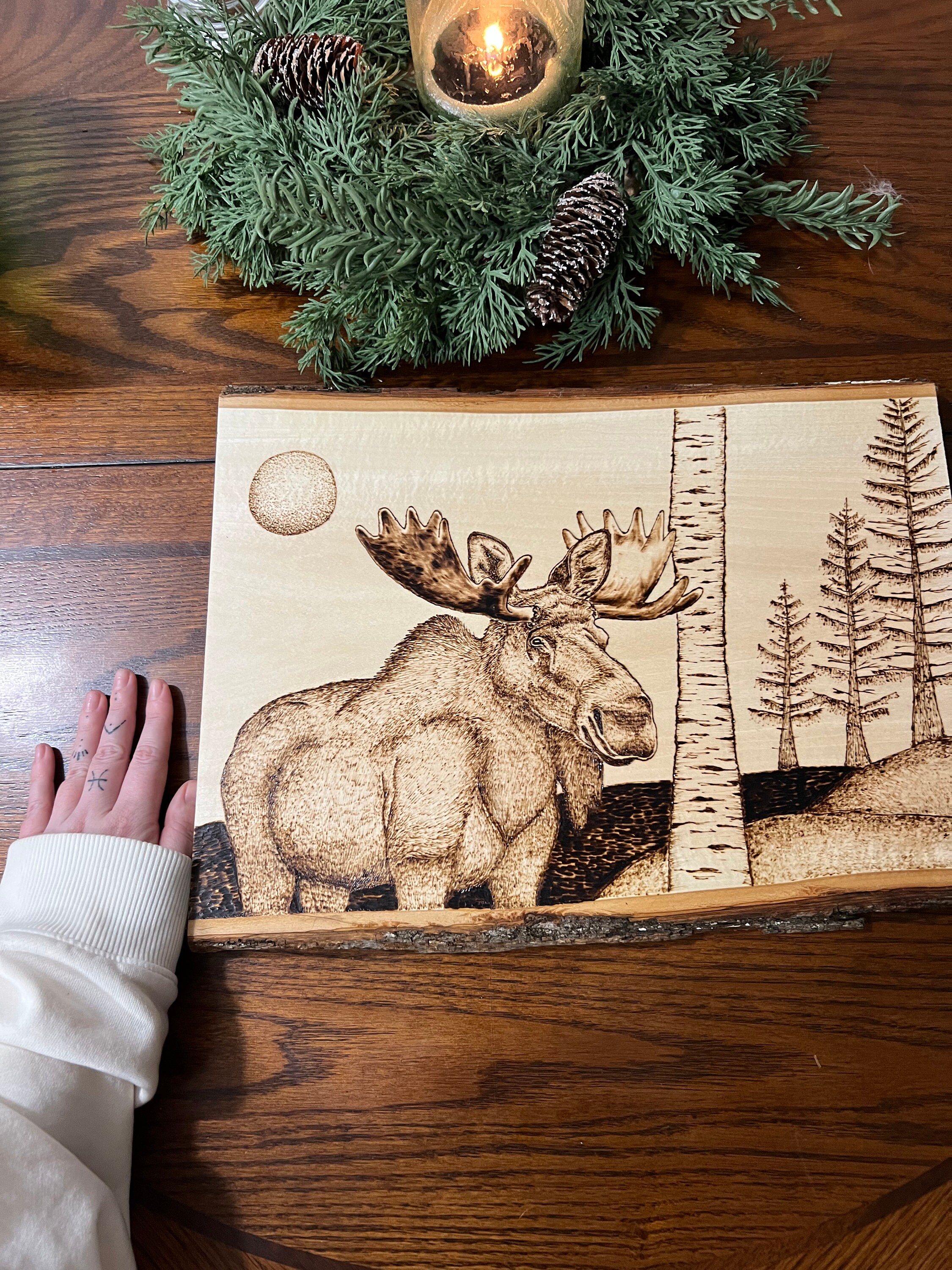 Moose Woodburning Wall Art - Etsy