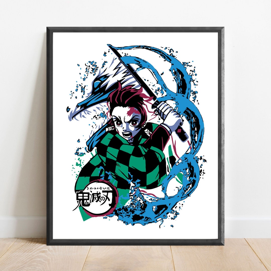 Japanese Anime Characters Wall Art Print Poster Comic Room Decor Manga ...