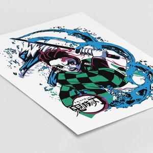 Japanese Anime Characters Wall Art Print Poster Comic Room Decor Manga ...