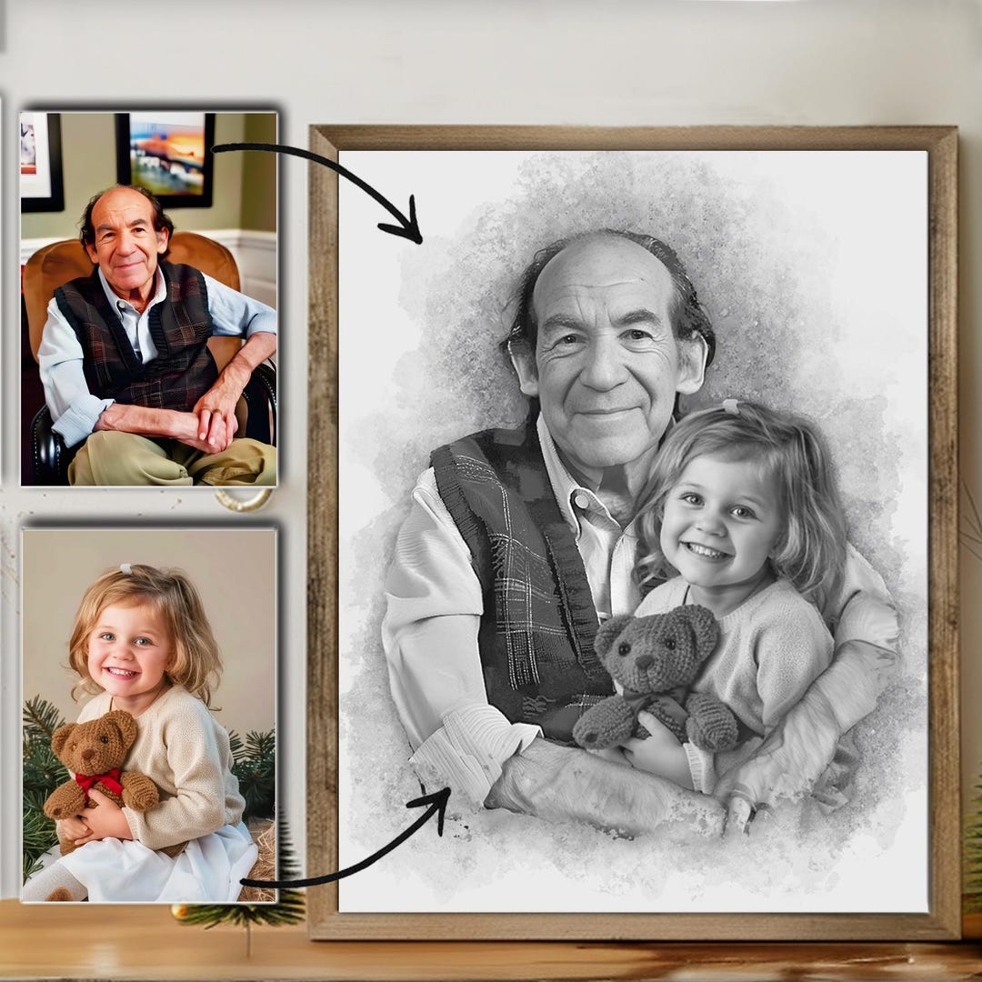 Photo Edit Merge, Add Deceased to Photo, Christmas Gift, Family ...