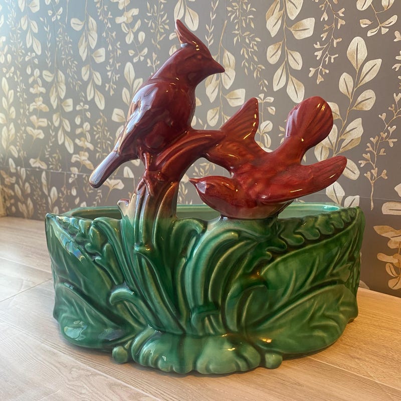 Cardinal Lamp - Etsy