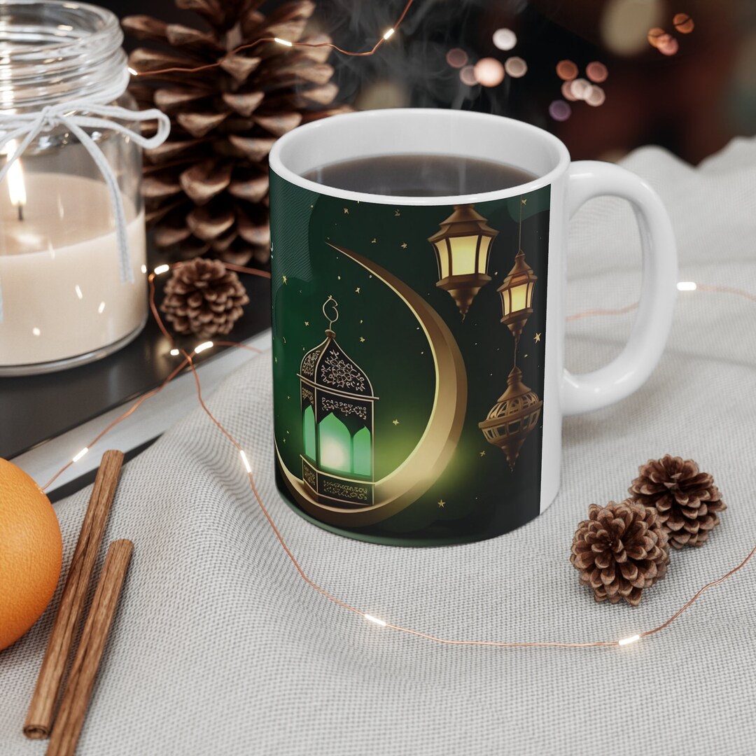 Ramadan Mubarak Mug 11oz, Ramadan Gifts, Eid Gifts for Muslims, Fasting ...