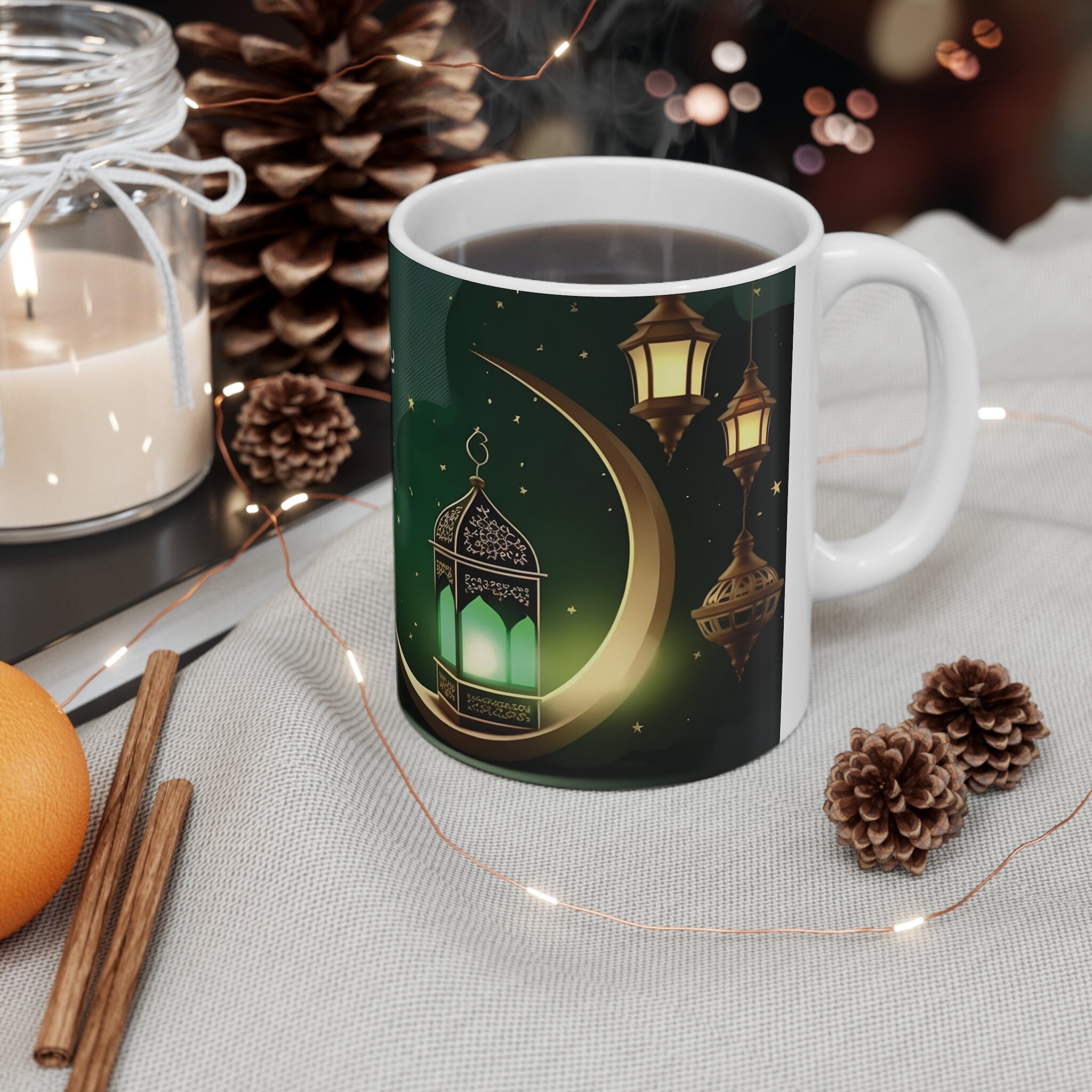 Ramadan Mubarak Mug 11oz, Ramadan Gifts, Eid Gifts for Muslims, Fasting ...