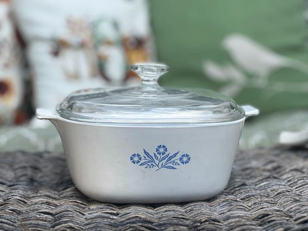 Corning Ware Blue Cornflower 2.5 Quart Covered Casserole P-21/2B - Etsy