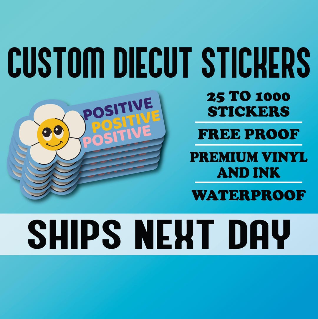 Custom Die Cut Vinyl Stickers: Logo & Artwork - Etsy